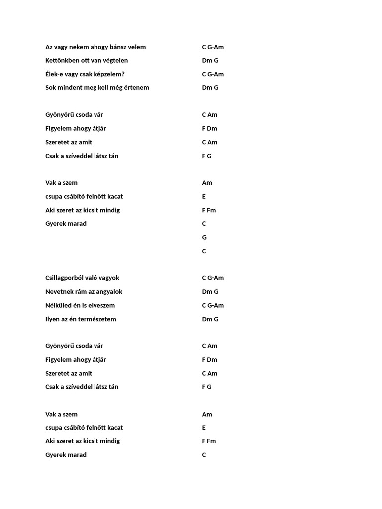 Aranyakkord - Kis Herceg | PDF