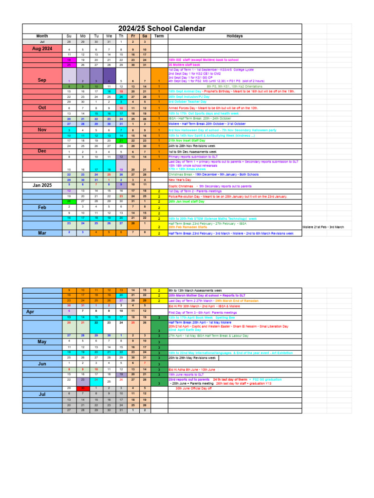 2024/25 School Year Calendar | PDF