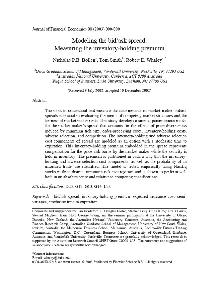 modelingspread-6 | PDF | Linear Regression | Futures Contract