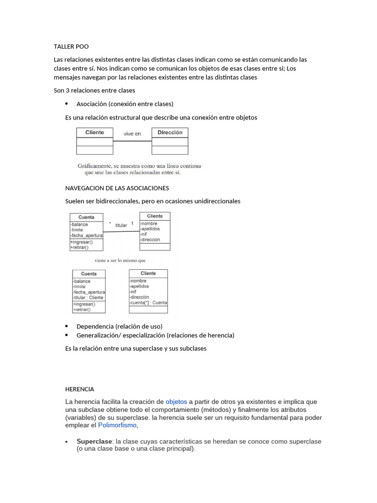 Taller Poo | PDF | Herencia (Programación Orientada a Objetos) | Java (lenguaje de programación)