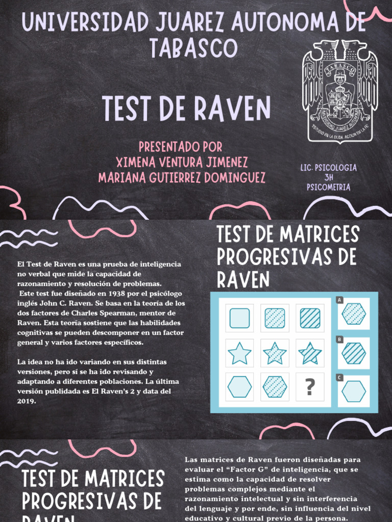 Test Raven | PDF | Inteligencia | Conceptos psicologicos
