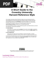 Coventry University APA Referencing Guide | PDF | Apa Style | Citation