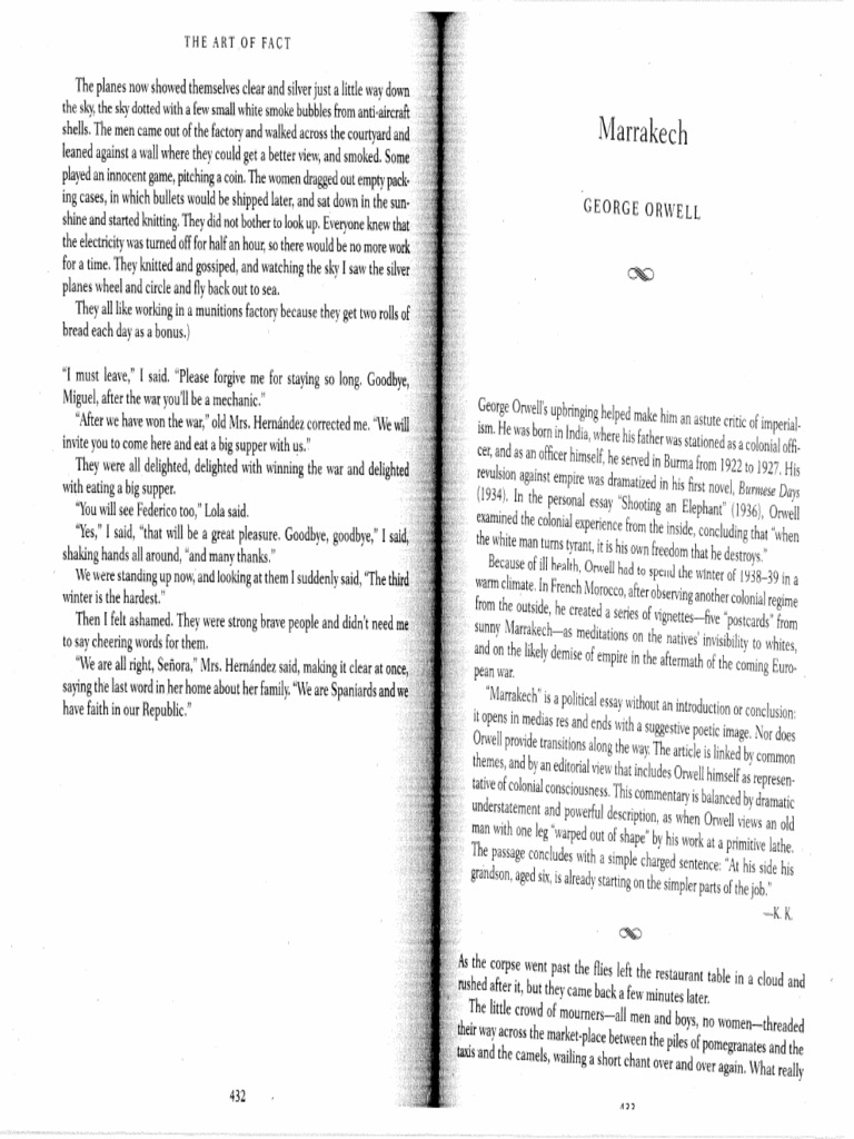 Orwell Marrakesh | PDF