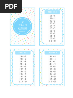 Tablas de Multiplicar 2 al 9 | PDF