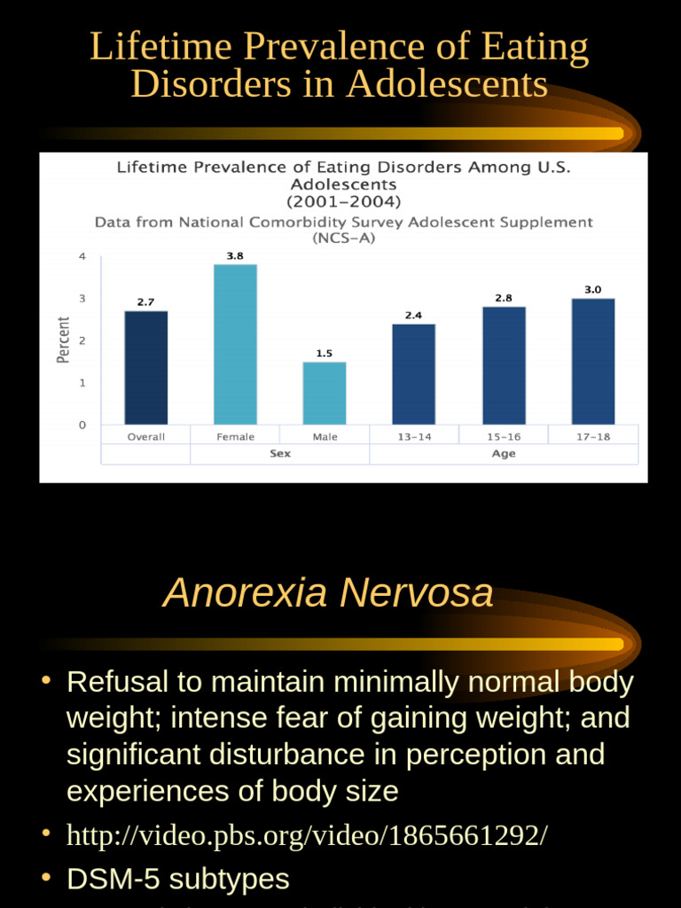 Eating Disorders in Adolescents: Prevalence & Impact | PDF | Anorexia ...