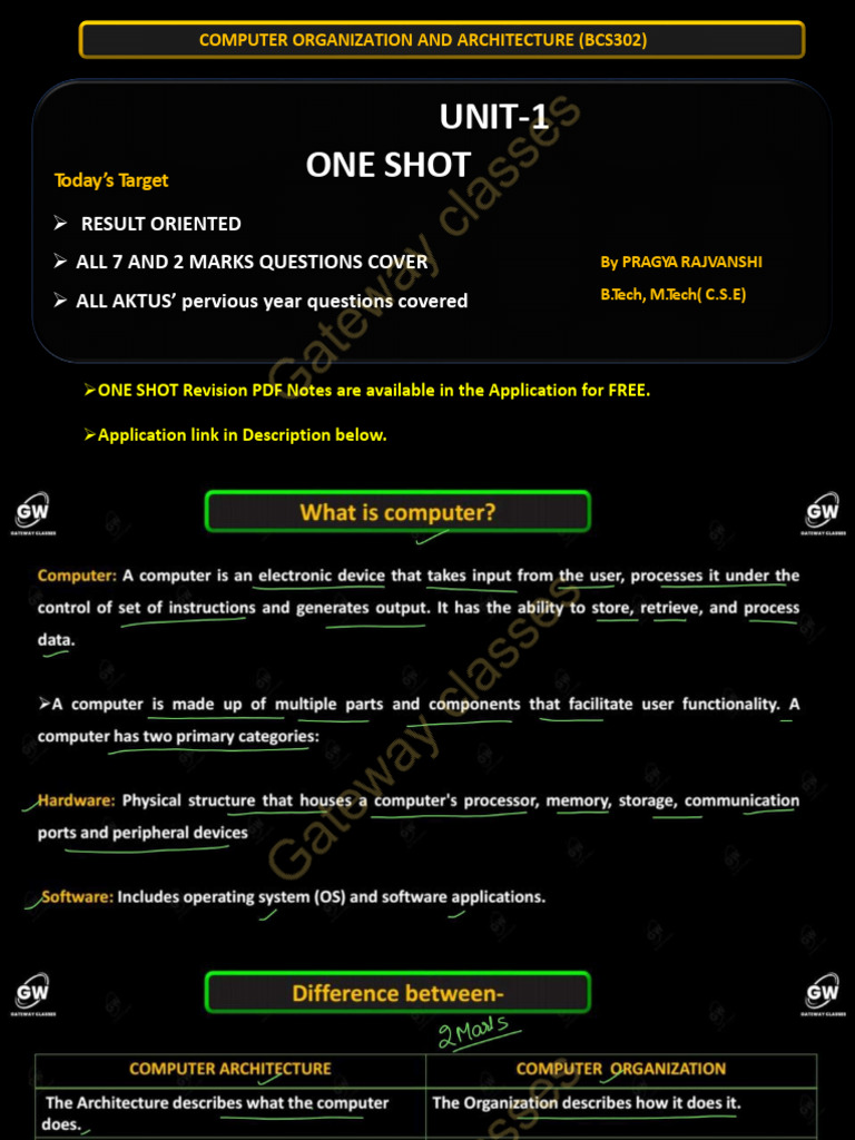 Coa Unit 1 One Shot Notes - 1407fd61 85c7 4f2e 84a9 45efae940b40 | PDF