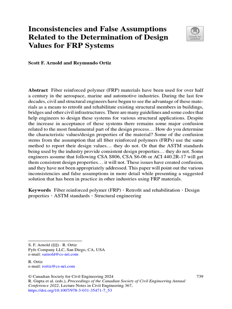 Inconsistencies and False Assumptions Related To The Determination of ...