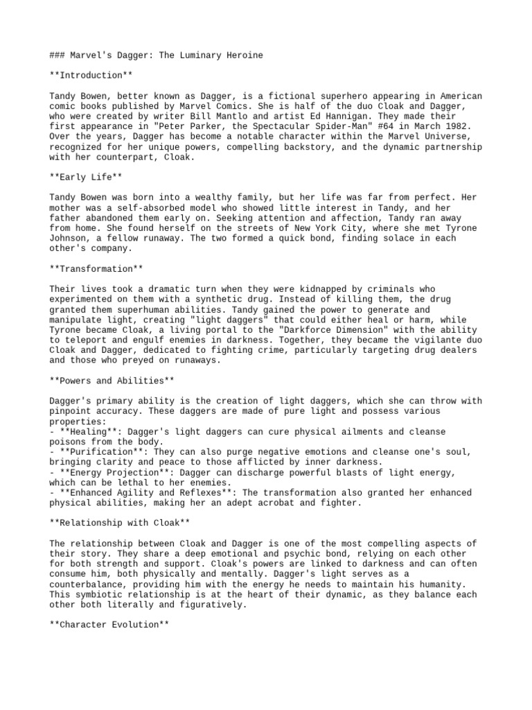 Dagger Pdf