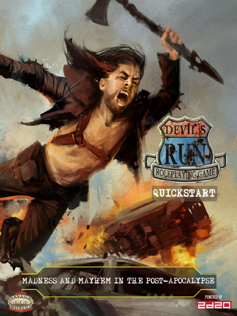 DevilsRunRPG_Quickstart | PDF | Apocalyptic And Post Apocalyptic Fiction