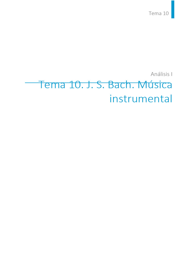 Análisis de Música Instrumental de Bach | PDF | Johann Sebastian Bach ...