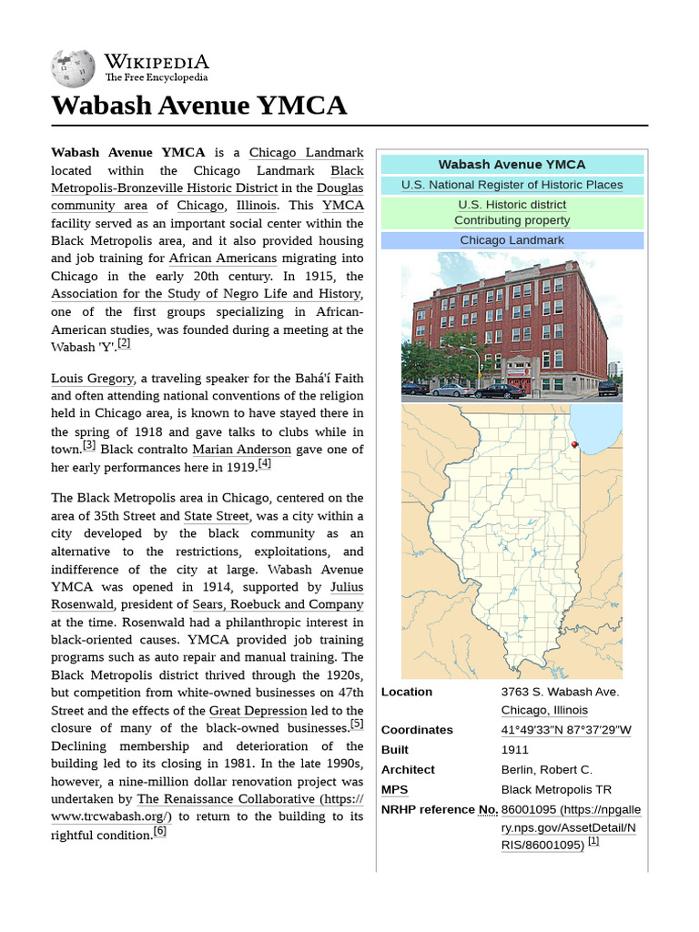 Wabash_Avenue_YMCA | PDF | Bahá'í Faith