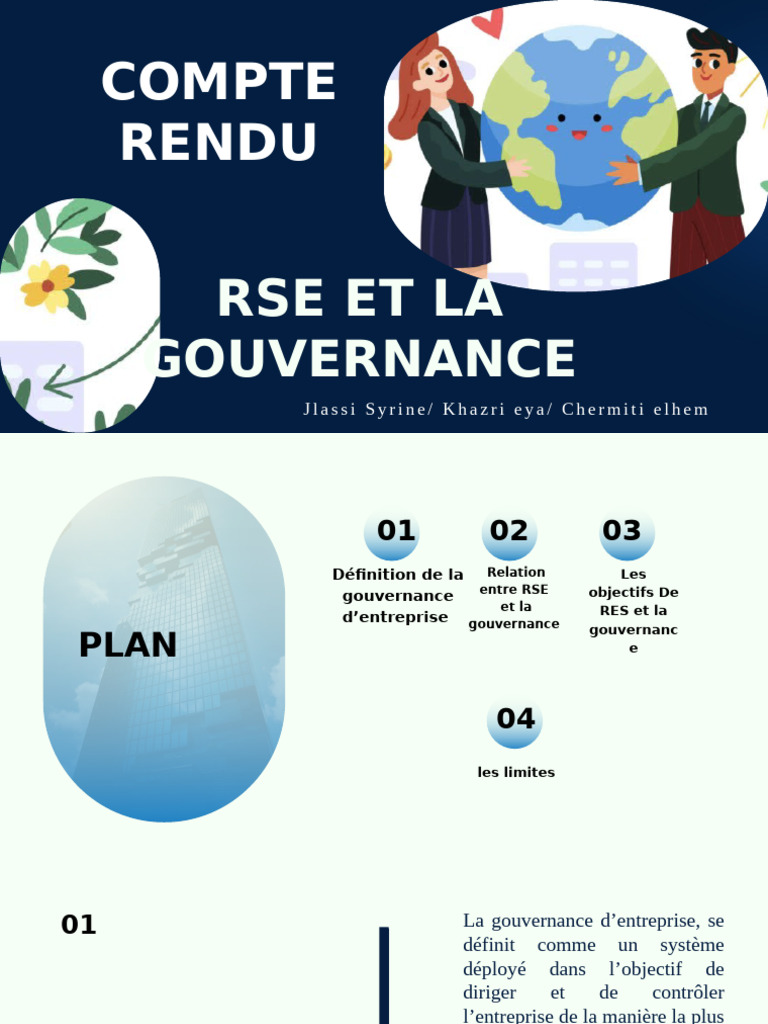 Compte Rendu Rse Et Gouvernance | PDF | Responsabilité sociétale des ...
