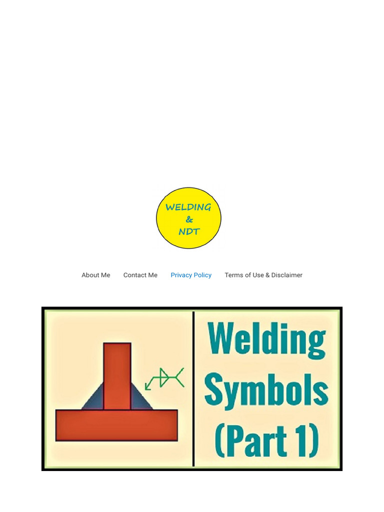 Welding Symbols Guide Part 1 | PDF | Electric Heating | Welding