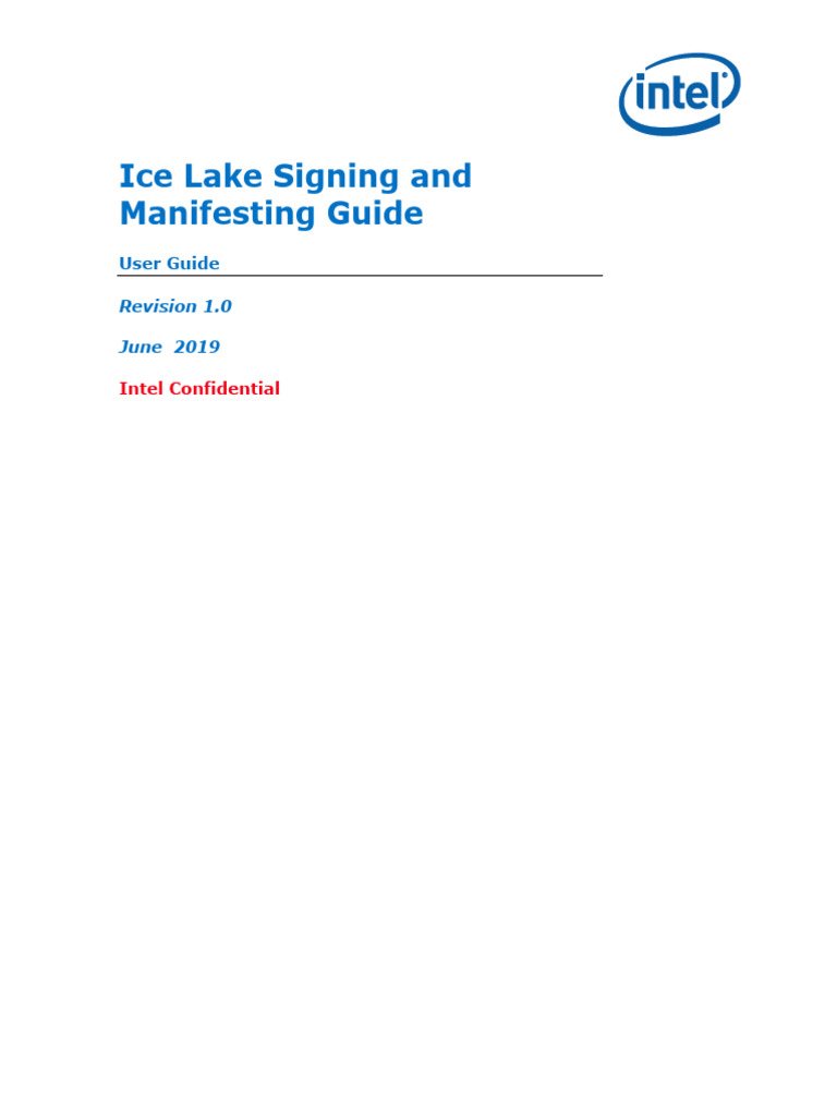 Signing and Manifesting Guide | PDF | Command Line Interface | Booting