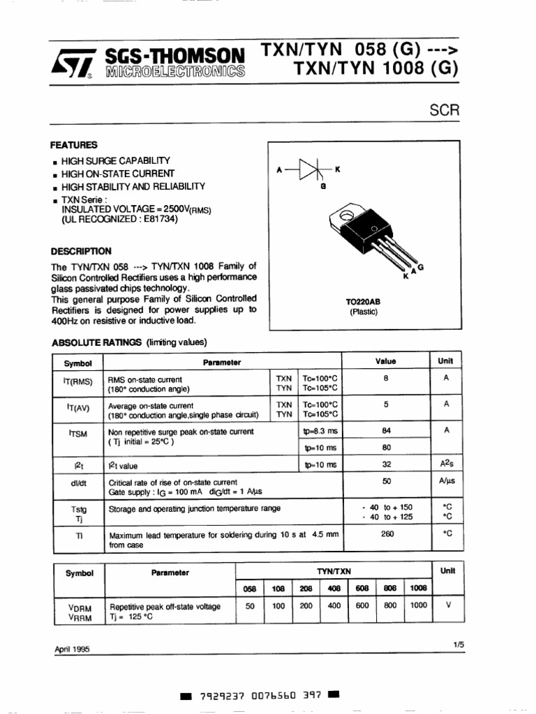 TYN208 | PDF