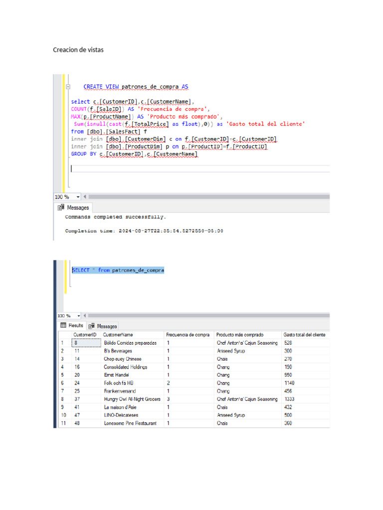Creacion de vistas | PDF