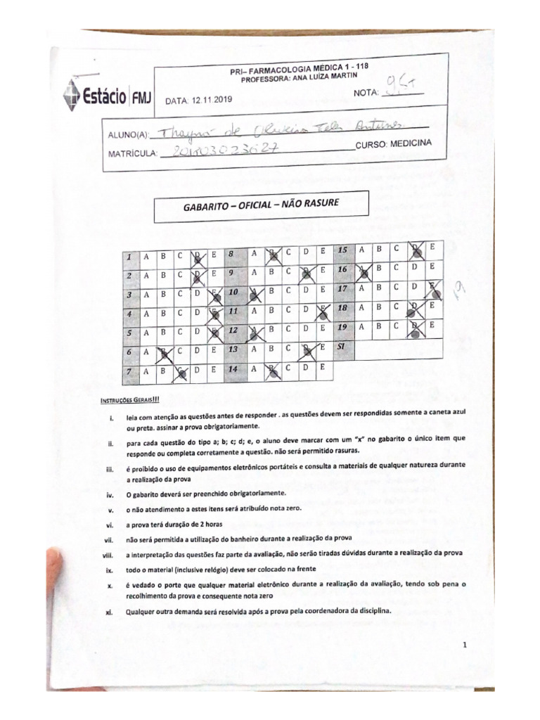 Estácio FMJ DATA 12.11.2019 | PDF