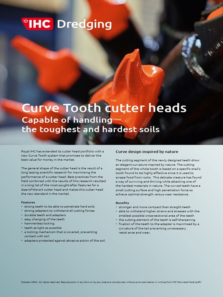 Curve Tooth Cutter Heads for Dredging | PDF | Tooth