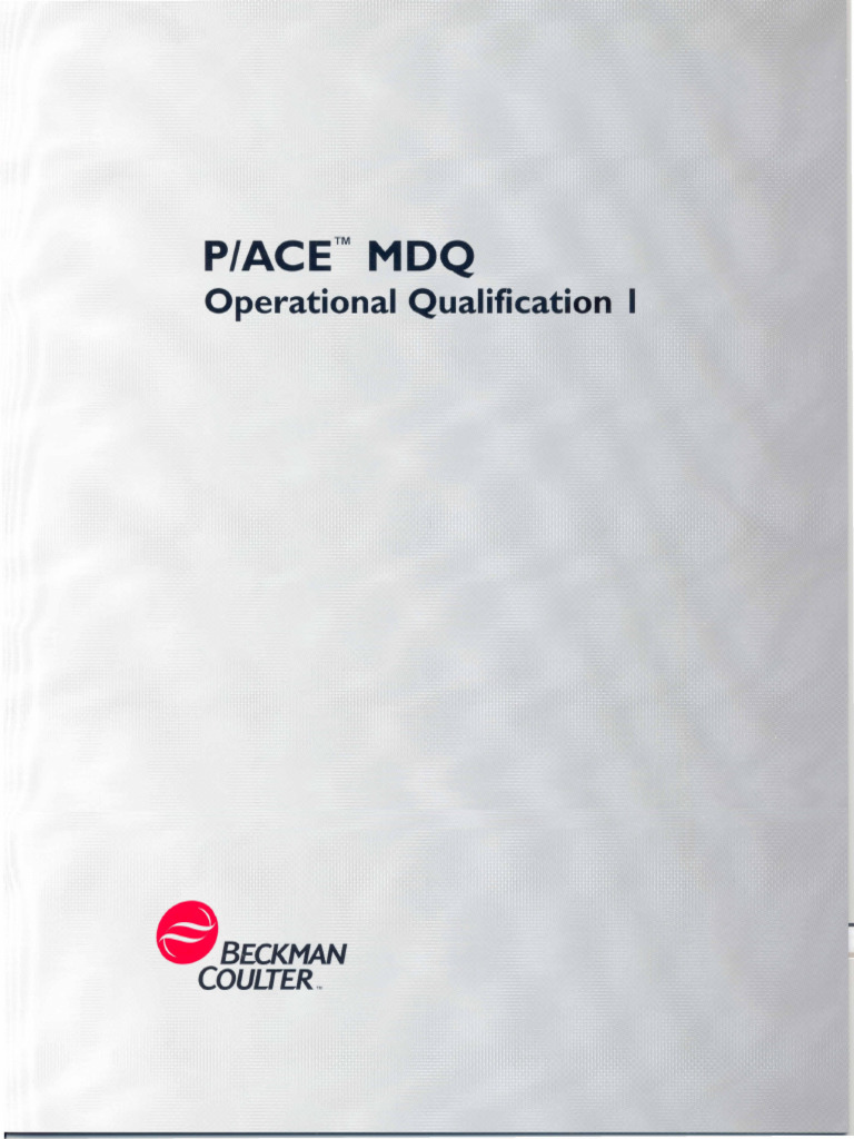 Operational Qualification 1 | PDF