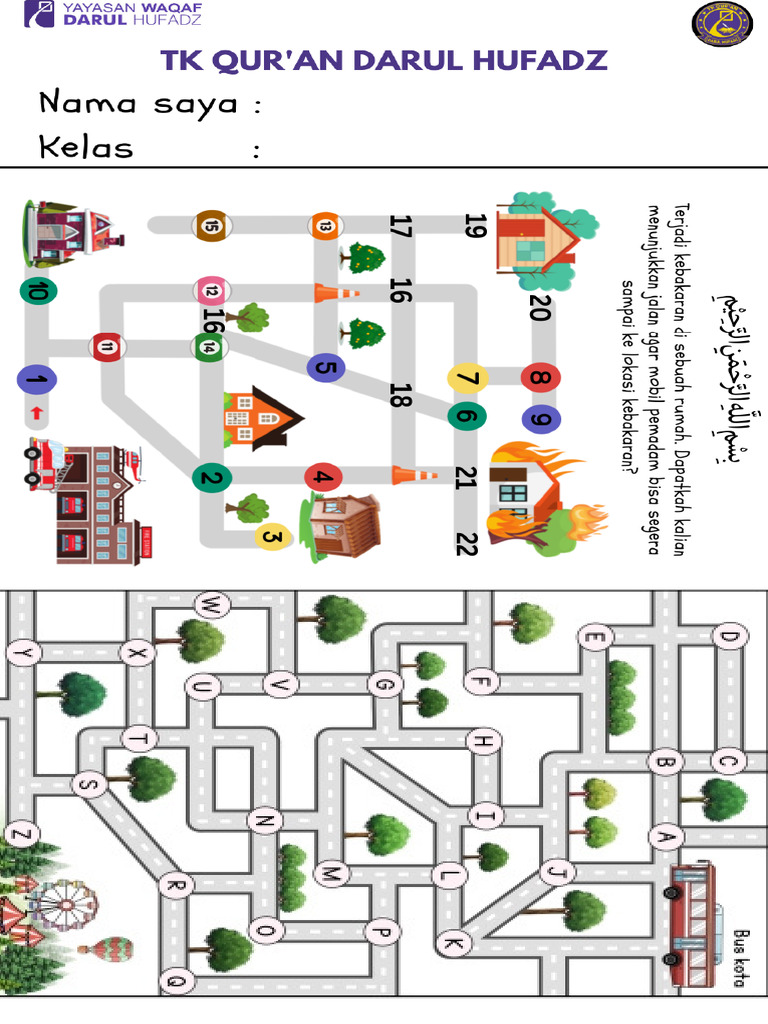 Maze Huruf Angka | PDF