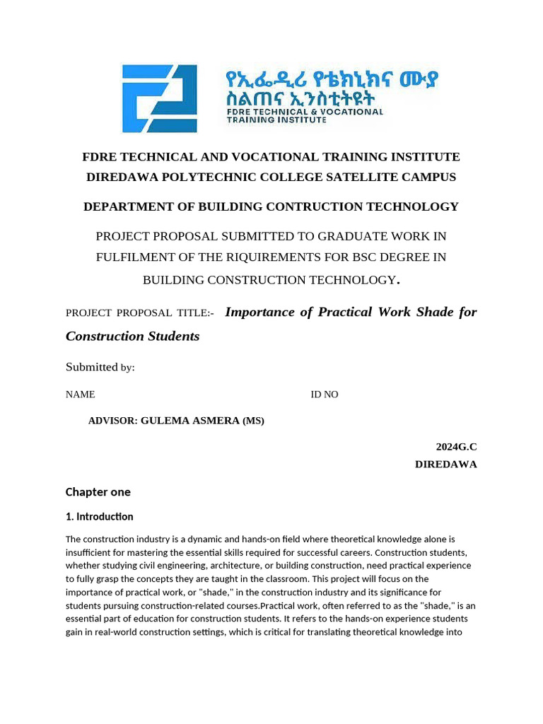 Importance of Practical Work in Construction | PDF | Vocational ...