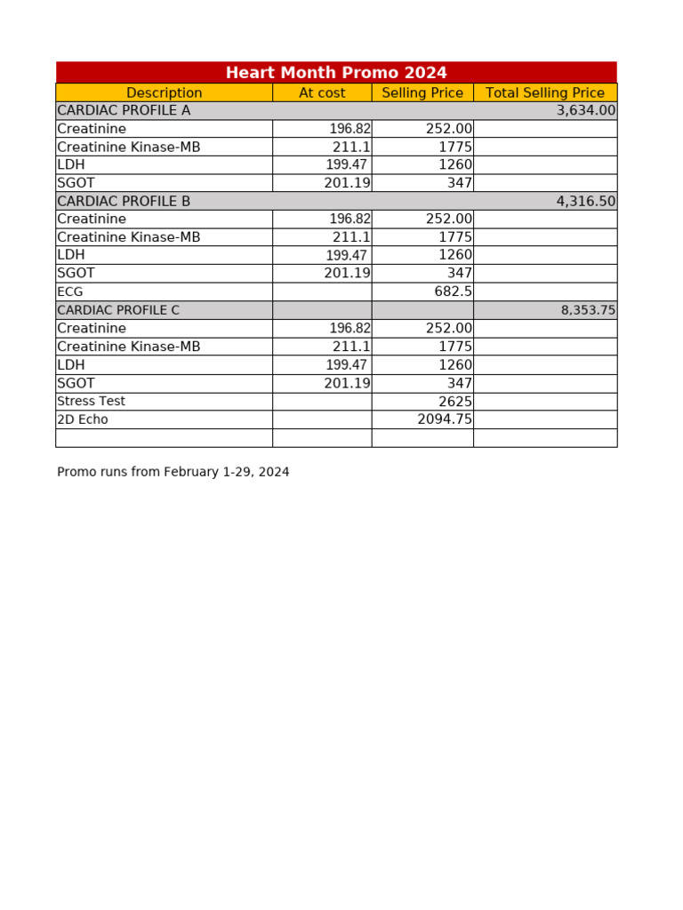 Heart Month Promo 2024 | PDF | Internal Medicine | Cardiology
