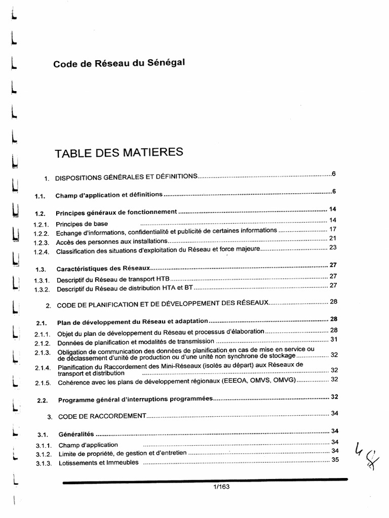 Code Du Reseau Du Senegal | PDF