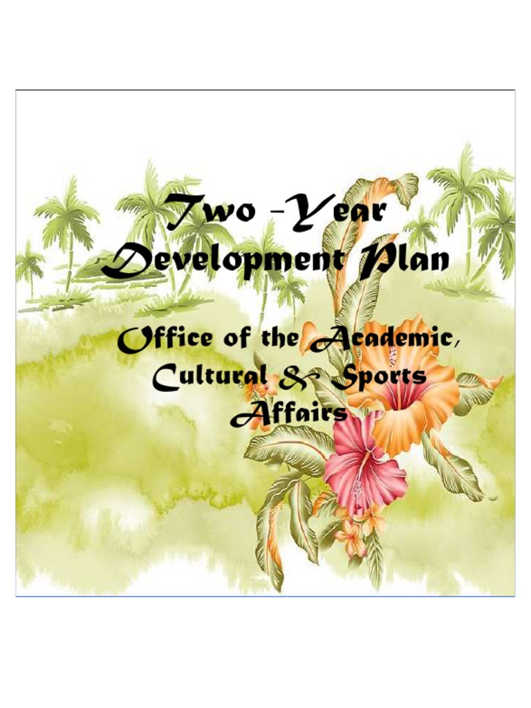 Two - Year Development Plan | PDF | Graduate School | Postgraduate ...