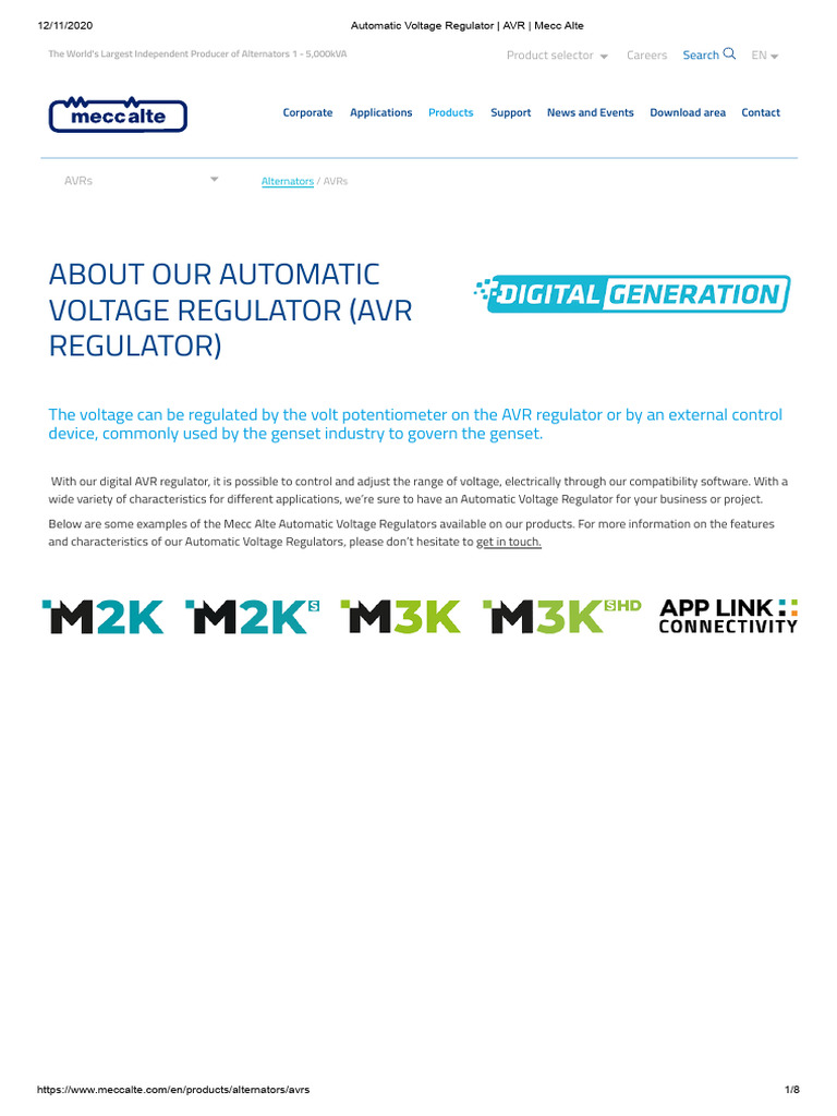 AVR Connection Diagram Guide | PDF | Voltage | Electrical Equipment