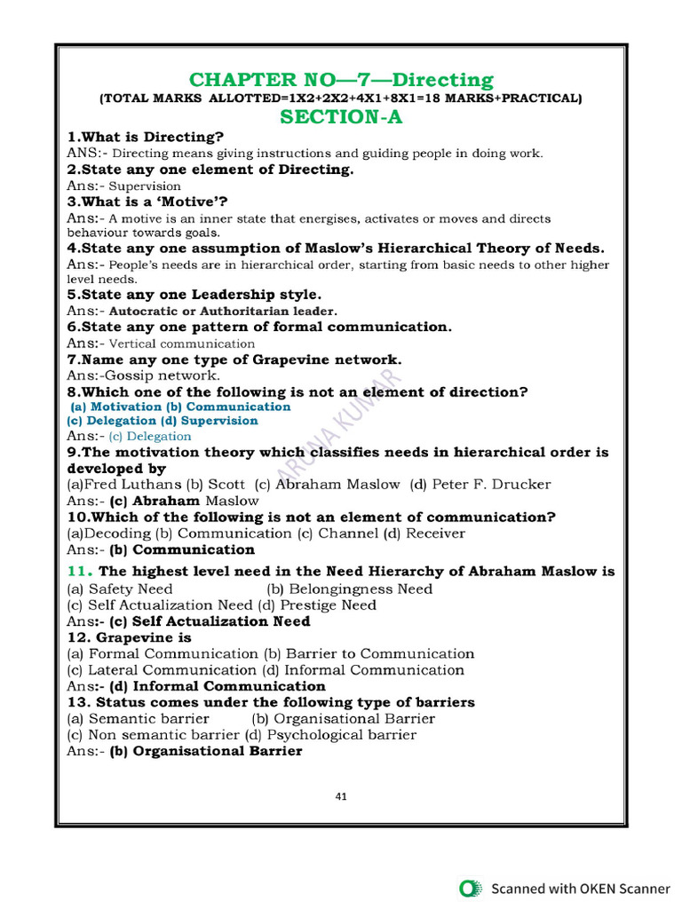 BS-7 Directing Notes | PDF
