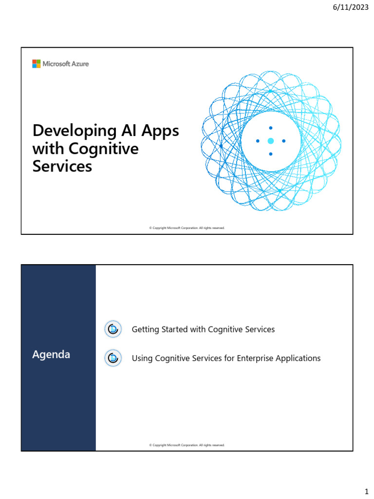 AI 102T00A ENU PowerPoint - 02 | PDF | Microsoft Azure | Computer Science