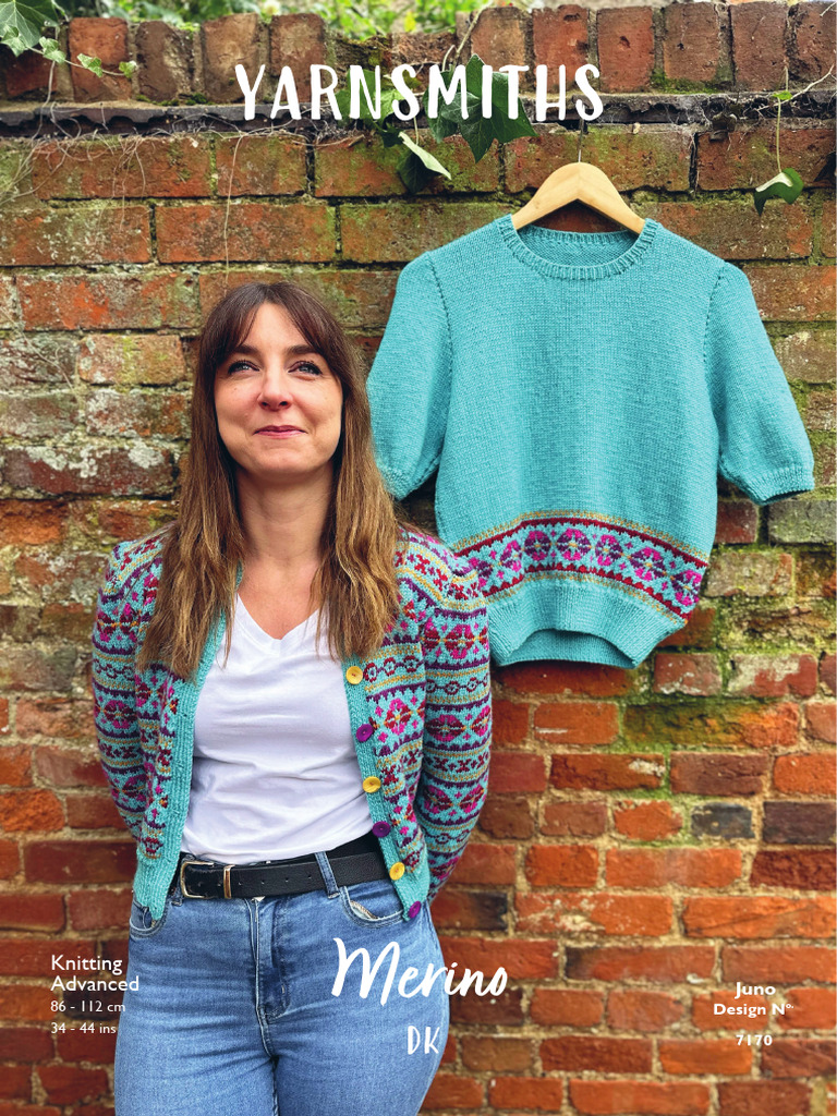 Yarnsmiths - 7170 - Juno Fairisle Sweater and Cardigan (Downloadable ...