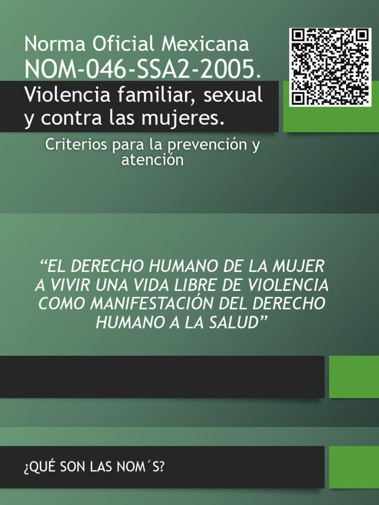 Nom 046 Ssa2 2005 | PDF | Violación | Violencia doméstica