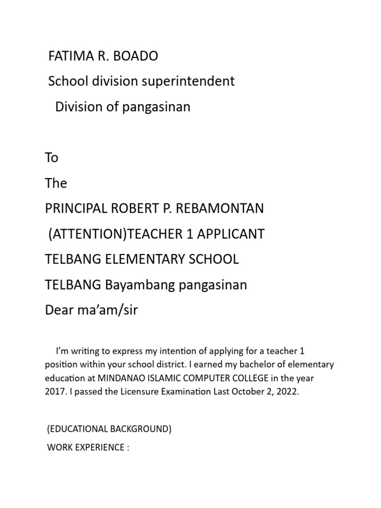 Fatima R. Boado School Division Superintendent Division of Pangasinan | PDF