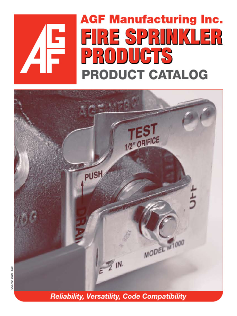 Cat Agf - 2020 LR | PDF | Fire Sprinkler System | Valve