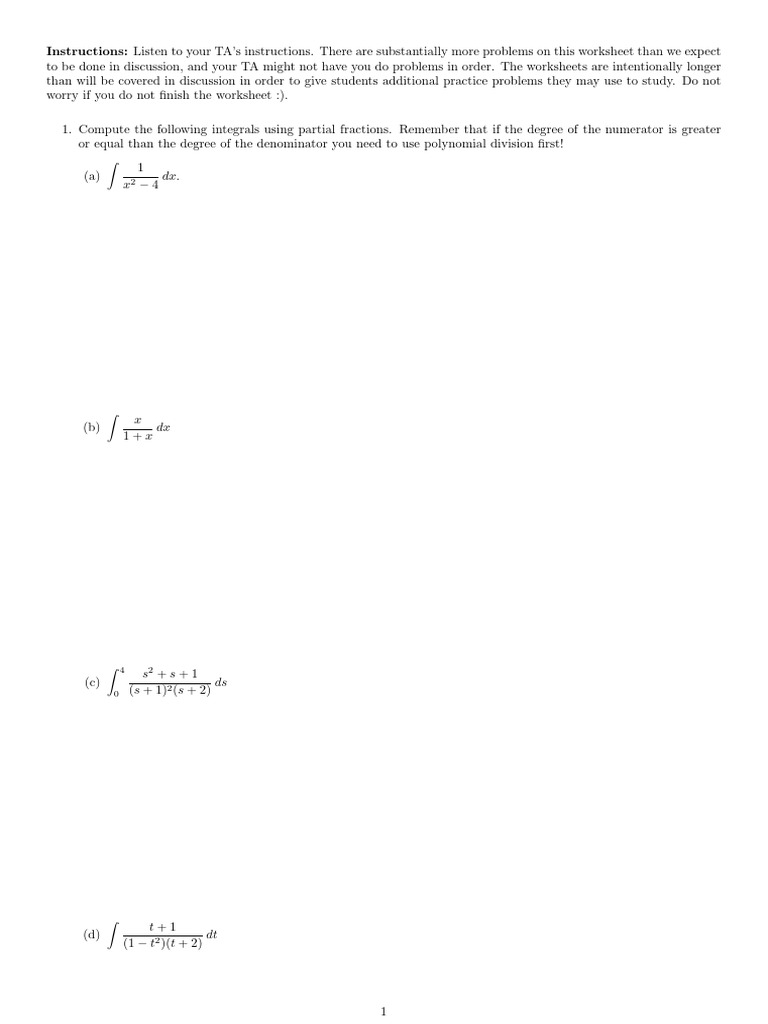 222 Spring 2021 Worksheet 6 | PDF