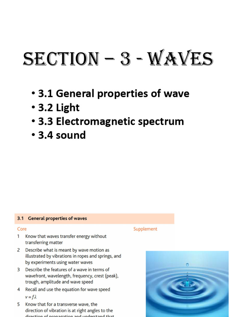 3.1 General Properties of Wave | PDF
