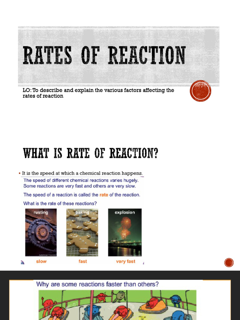 Factors Influencing Reaction Rates | PDF