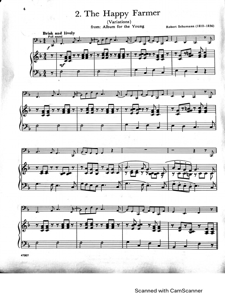 Happy Farmer - Piano y Tuba | PDF