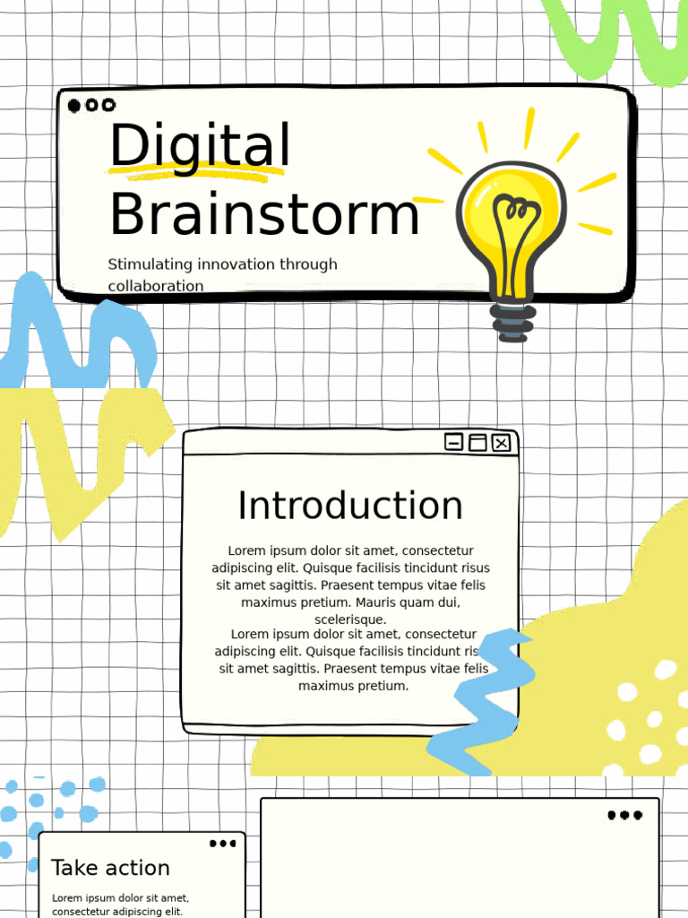 White Creative Doodle Brainstorming Presentation | PDF