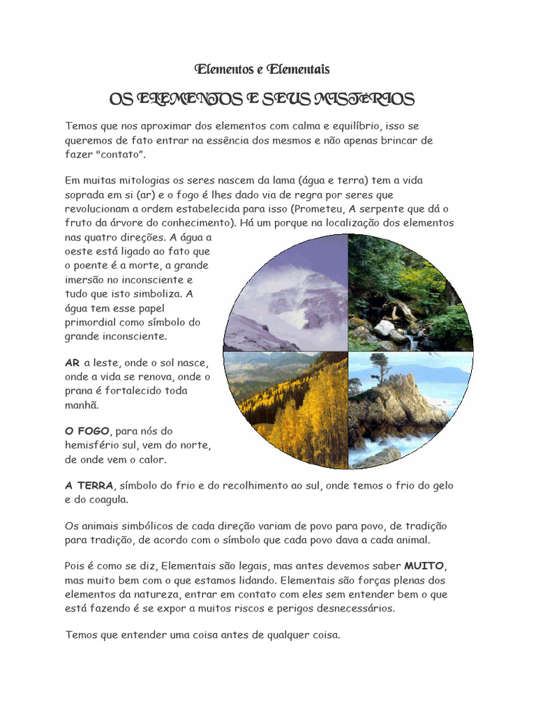 Elementais e Seus Misterios | PDF