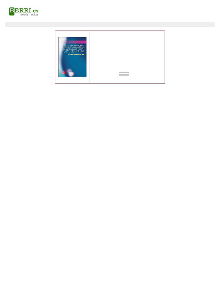 Manual de Maniobras y Procedimientos en Obstetricia. | PDF | Parto | El ...