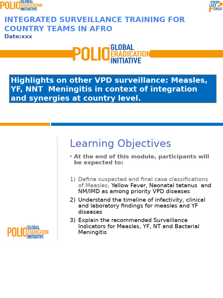 Highlights On Other VPD Surveillance | PDF | Yellow Fever | Measles