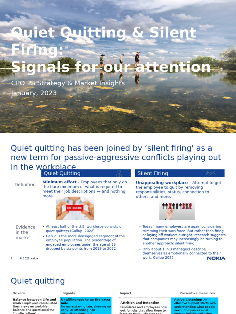 Trends For Silent Firing and Quiet Quitting - DE | PDF | Employment ...
