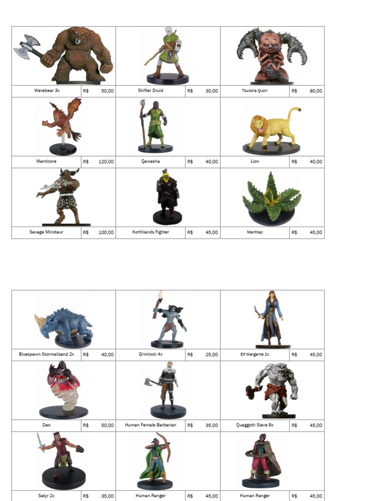 miniaturas RPG 2611 | PDF | Dwarf (Dungeons & Dragons) | Dungeons & Dragons