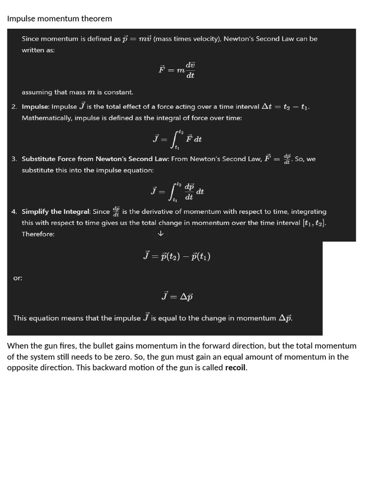Understanding Gun Recoil and Momentum | PDF