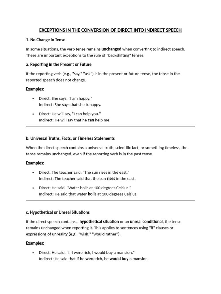 Exceptions in The Conversion | PDF | Verb | Subject (Grammar)