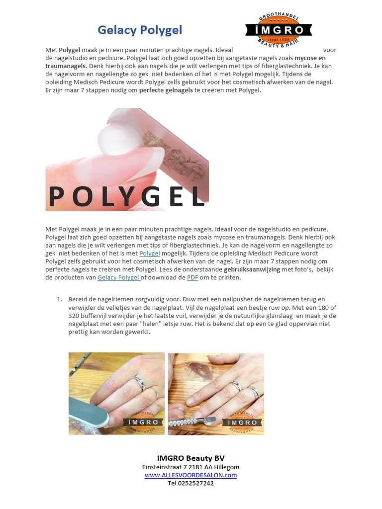 Polygel Stappenplan 2020 | PDF