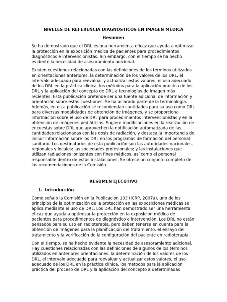 Niveles de Referencia en Imagen Médica | PDF | Imagenes medicas | Ct Scan