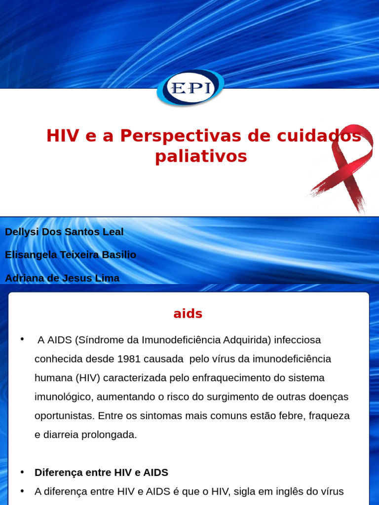 Cuidados Paliativos em Pacientes com HIV/AIDS | PDF | HIV/AIDS | HIV